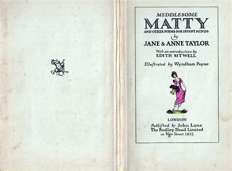 Wyndham Aine Illustrations To Meddlesome Matty