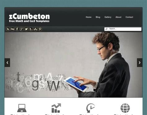 Css3html5响应式布局网站模板下载