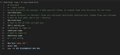 Scp Bash Script Copy Remote Directory To Local Directory Only Updates