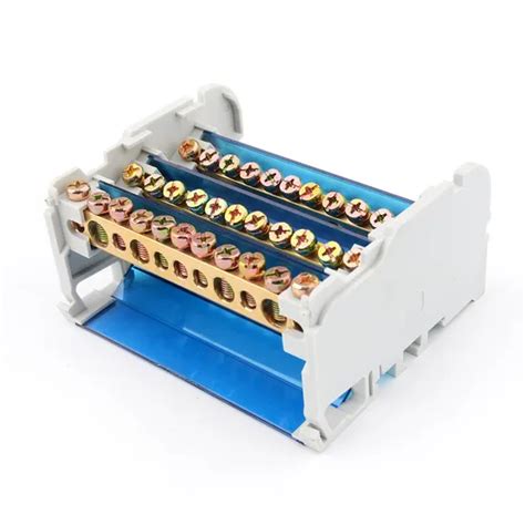 Jinh8 411 Terminal Block Power Distribution Box Ground Circuit Terminal Blocks Din Rail