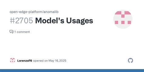 Models Usages · Issue 2705 · Open Edge Platformanomalib · Github