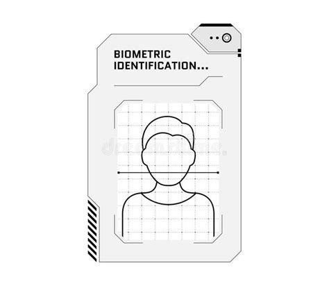 Hud Person Biometric Scan And Identification System Concept User Recognition Verification