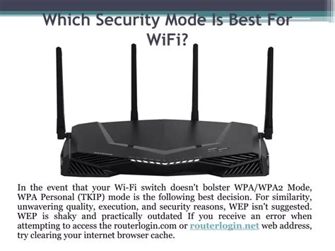 PPT Which Security Mode Is Best For WiFi PowerPoint Presentation Free Download ID