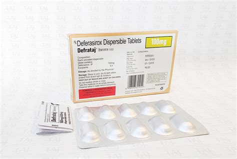 Deferasirox Dispersible Tablets 100mg Contract Manufacturing And Gmp Approved Taj Generics