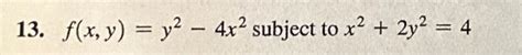 solved 5 14 lagrange multipliers in two variables use