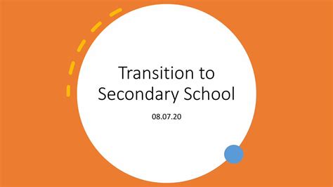 Pdf Transition To Secondary School · •presentation Skills •internet