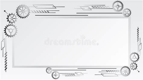 Innovation Concept In High Tech Gear Design Abstract Vector Illustration Of Cogwheel Stock