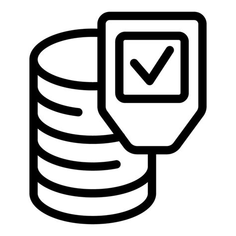 Database Security Shield Protecting Data With Checkmark Icon 47049711 Vector Art At Vecteezy