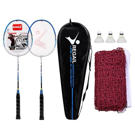 Regail Badminton Racquets Set With 2 Badminton Rac Grandado