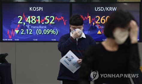 코스피 2480대서 약보합 마감 연합뉴스