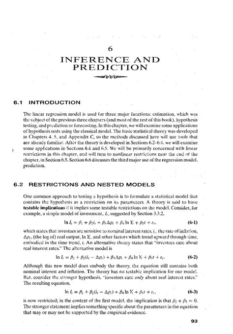 Econometric Analysis Greene 6th Edition Ch 06 Econometria Docsity