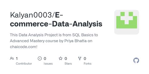 GitHub Kalyan E Commerce Data Analysis This Data Analysis Project Is From SQL Basics To