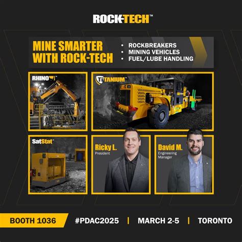 Rock Tech On Linkedin Pdac2025 Rocktech Pdac Mining