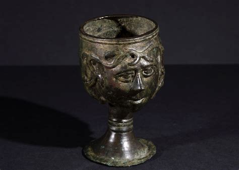 Lot An Eastern Roman Double Headed Bronze Chalice Circa 3rd 4th