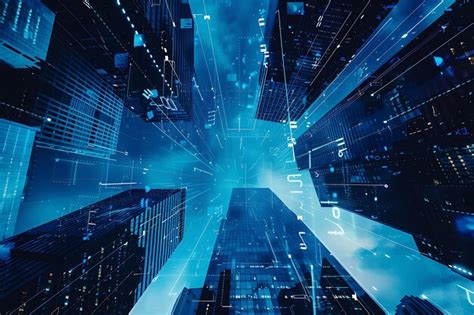 A Stock Market Graph And Financial Data Overlaying The Background Of