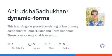 Github Aniruddhasadhukhandynamic Forms This Is An Angular Project
