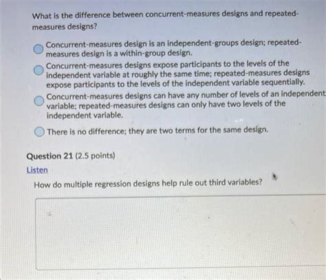 solved what is the difference between concurrent measures designs