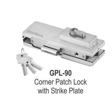 Knob Cylinder Gpl 90 Corner Patch Lock With Strike Plate Chrome At ₹ 550 Piece In Agra