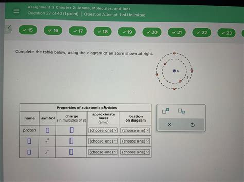 solved complete the table below using the diagram of an