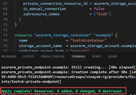 Azure How To Let Terraform Infer Dependency Of A Resource On Creation