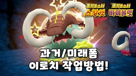 과거폼 미래폼 패러독스 이로치는 어떻게 잡을까 L 포켓몬스터 스칼렛 바이올렛 이로치 뽑는 방법 Youtube