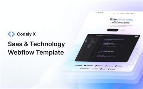 Codely X Website Page Template For Webflow