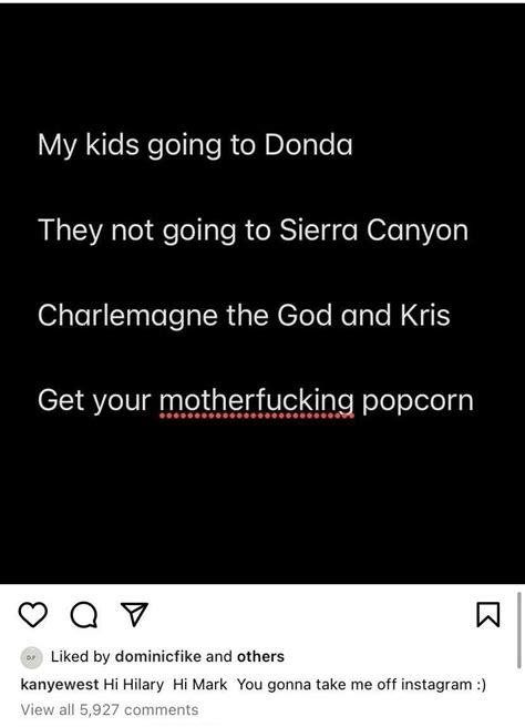 Kanye West Slams Kris Jenner Kim Kardashian On Instagram