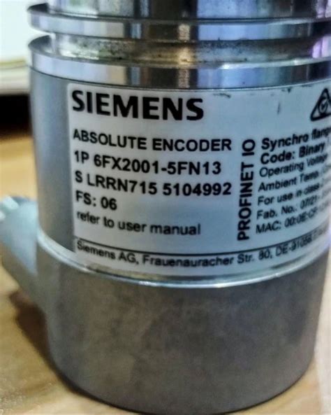 Siemens Absolute Encoder 6fx20015fn13 At ₹ 99100piece Hmi Touch