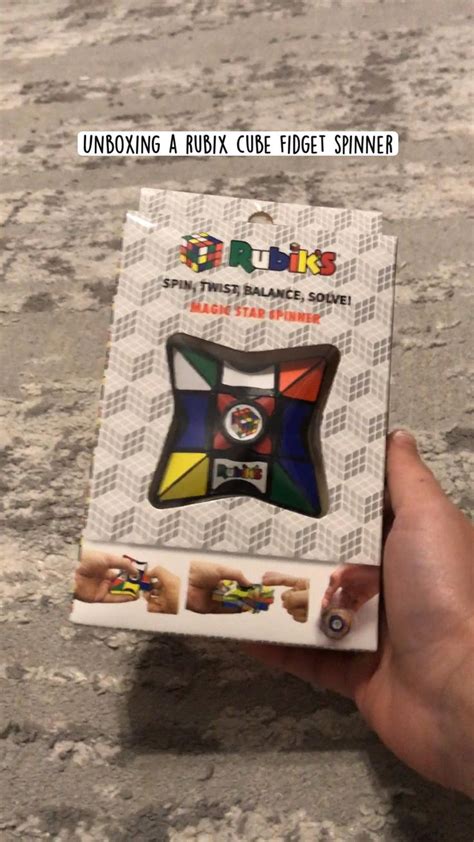 Unboxing A Rubix Cube Fidget Spinner Rubix Cube Cool Fidget Toys Rubix