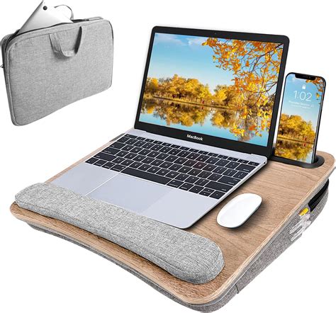 Lap Desk Laptop Bed Table Home Office Portable Computer Lapdesk With Soft Cushion