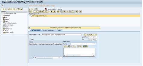 CMSORG SAP Tcode Organizational Unit In CMS