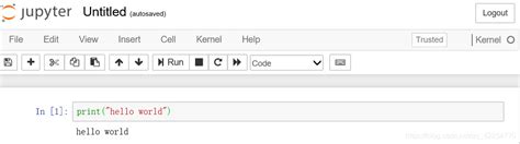 jupyter notebook不执行代码，只显示int[ ]的问题 jupyter中in显示数字 csdn博客