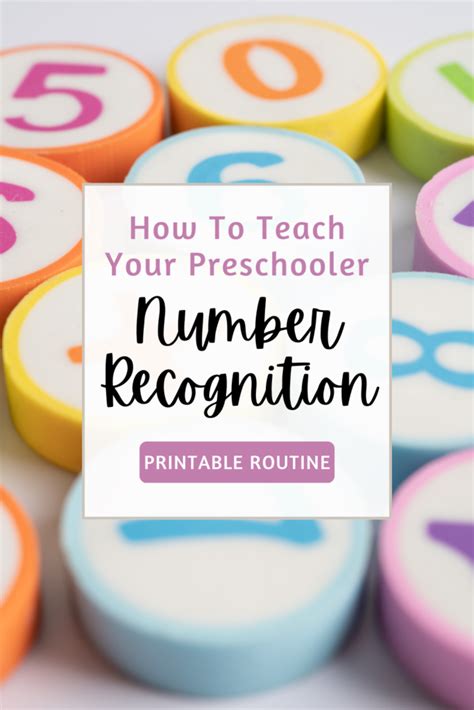 How To Teach Number Recognition To Your Preschooler With This Brilliantly Simple 5 Step Routine