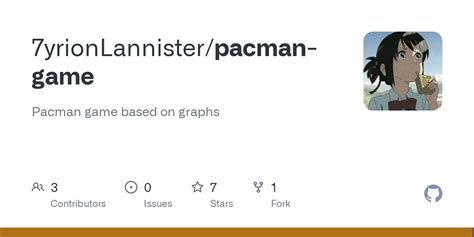 GitHub YrionLannister Pacman Game Pacman Game Based On Graphs