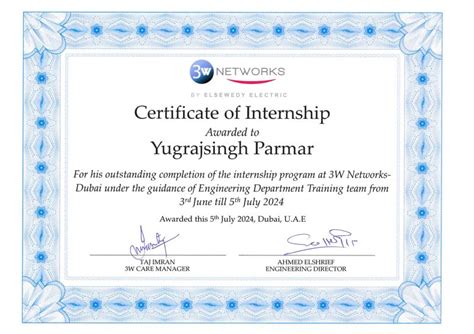 yugrajsingh parmar on linkedin internship cybersecurity learningexperience dubai 3wnetworks