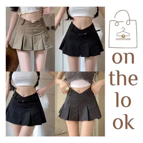 Chân Váy Xếp Ly Cut Eo Cạp V Kèm Quần Cv Xếp Ly Cony Sexy Quyến Rũ