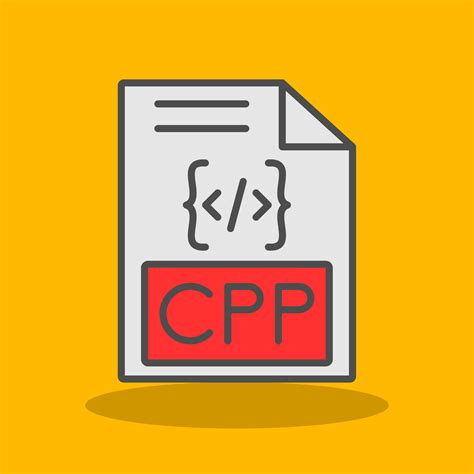 Cpp Filled Shadow Icon Vector Art At Vecteezy