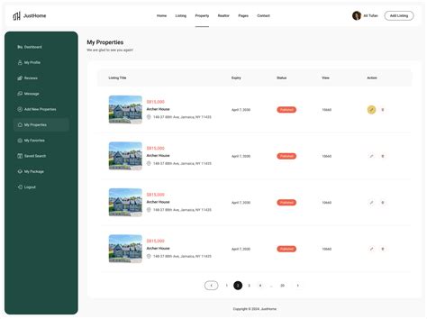Justhome Real Estate Figma Template By Creativelayers Themeforest