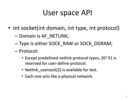 Introduction To Netlink In Linux Kernel English PPTX