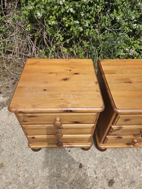 Pair Of Pine Bedside Tables The Cotswold Emporium