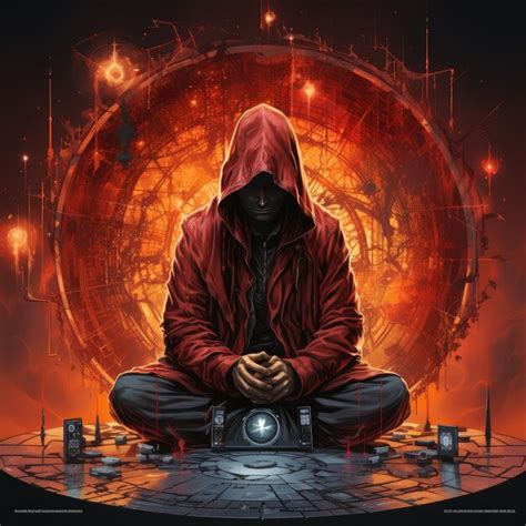 Premium Ai Image The Enigmatic Avatar A Cyber Visual Of A Hooded Premium Ai Image The Enigmatic Avatar A Cyber Visual Of A Hooded