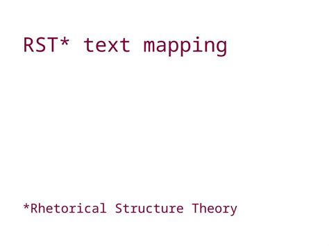 ppt 10 rhetorical structure theory maps dokumen tips
