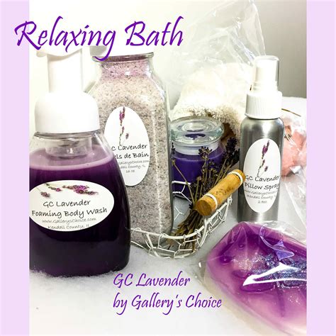 “relaxing Bath” Gc Lavender T Set Gallerys Choice