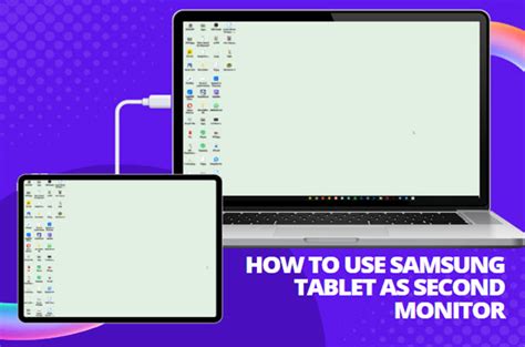How To Use Samsung Tablet As Second Monitor Wireless And Wired