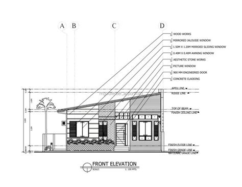 Front Elevation Front Elevation Elevation Plan Architecture