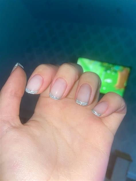 Маникюр Блестящий френч