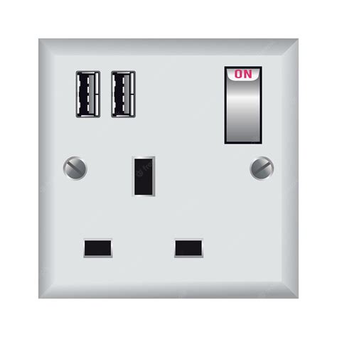 Premium Vector Electrical Outlet Power Socket With Universal Serial