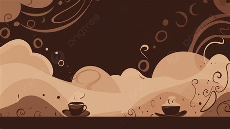 커피 그림 배경 테두리 포스터 커피 일러스트 배경 포스터 일러스트 배경 일러스트 및 사진 무료 다운로드 Pngtree