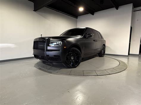Used 2021 Black Diamond Rolls Royce Cullinan 6 8l Tt 563hp Awd For Sale