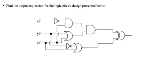 Solved Find The Output Expression For The Logic Circuit Chegg